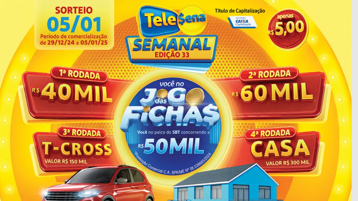 Tele Sena Semanal 05/01/2025: saiba o resultado do 33º sorteio de hoje - ADTV